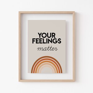 Your Feelings Matter Print Playroom Decor Classroom Decor Educational ...