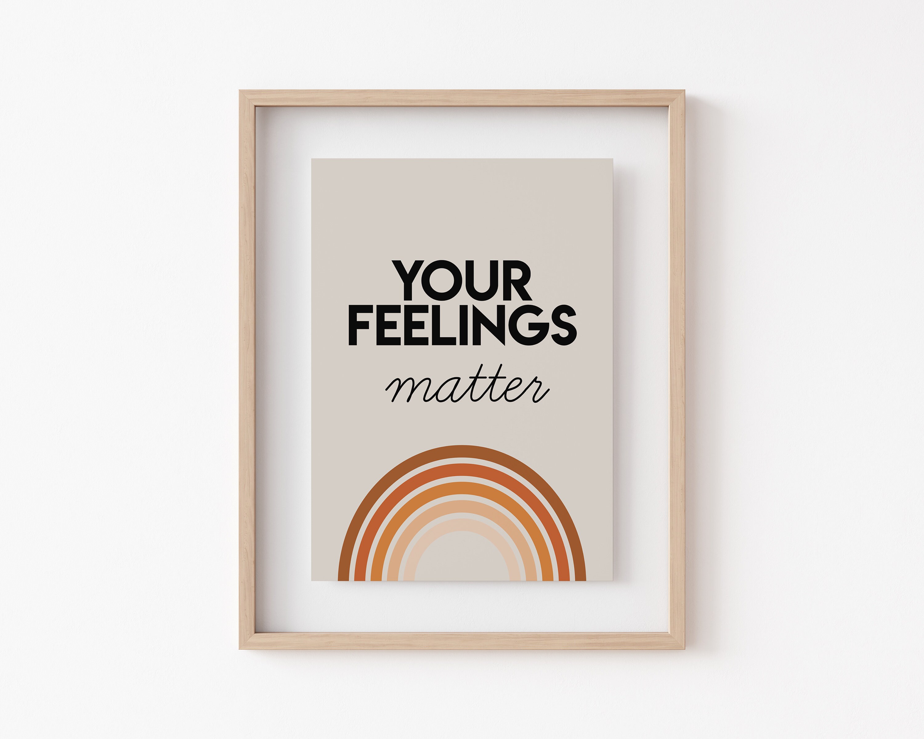 Your Feelings Matter Print Playroom Decor Classroom Decor - Etsy