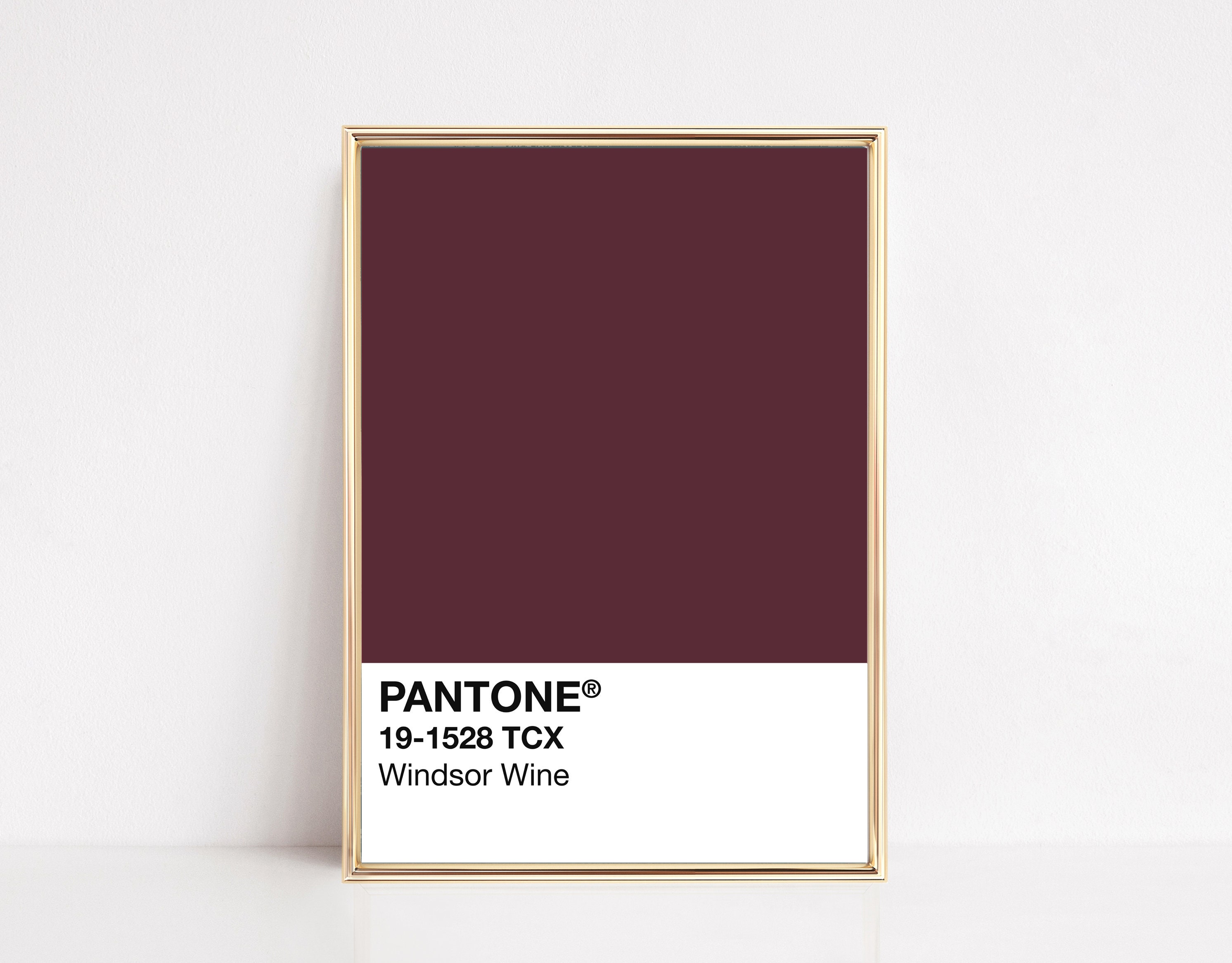 Pantone windsor wine print pantone print pantone poster | Etsy