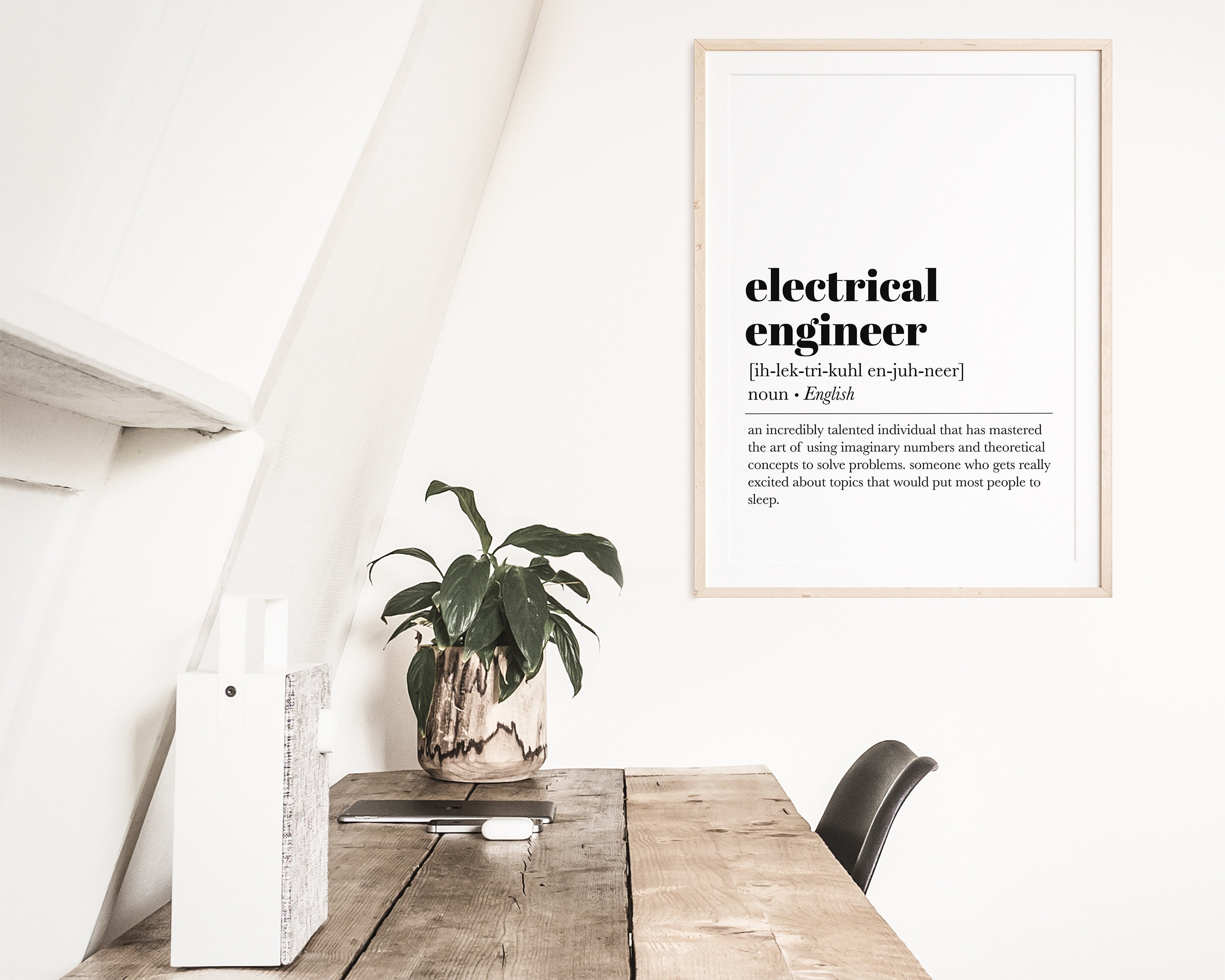 Electrical Engineer Definition Print Electrical Engineer - Etsy