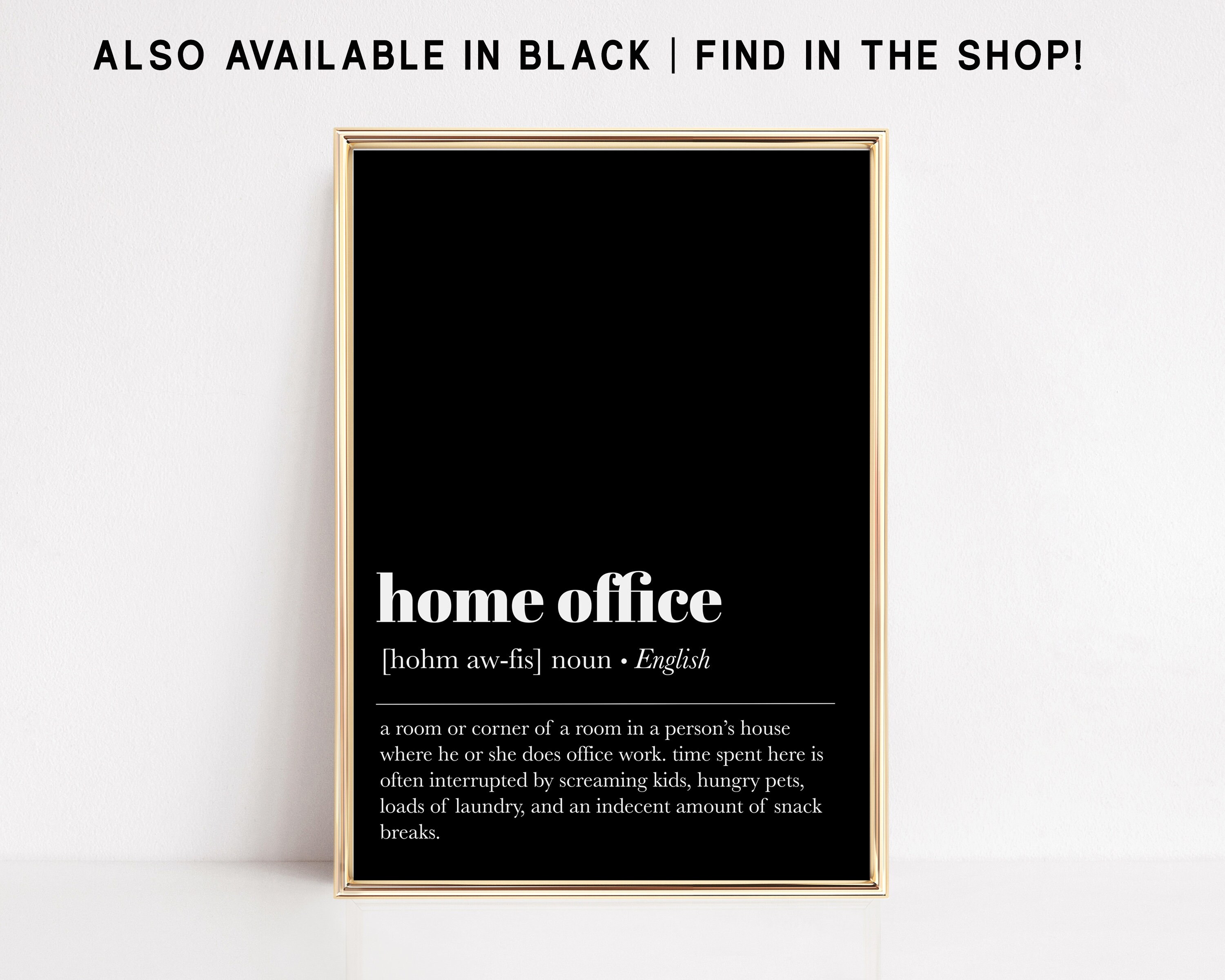 Funny Home Office Decor | Home Office Decor | Office Wall Art | Work ...