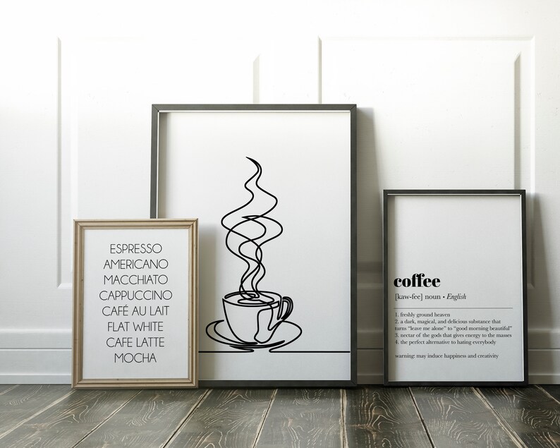 Coffee Definition Printable Wall Art | Coffee Bar Printable | Coffee ...