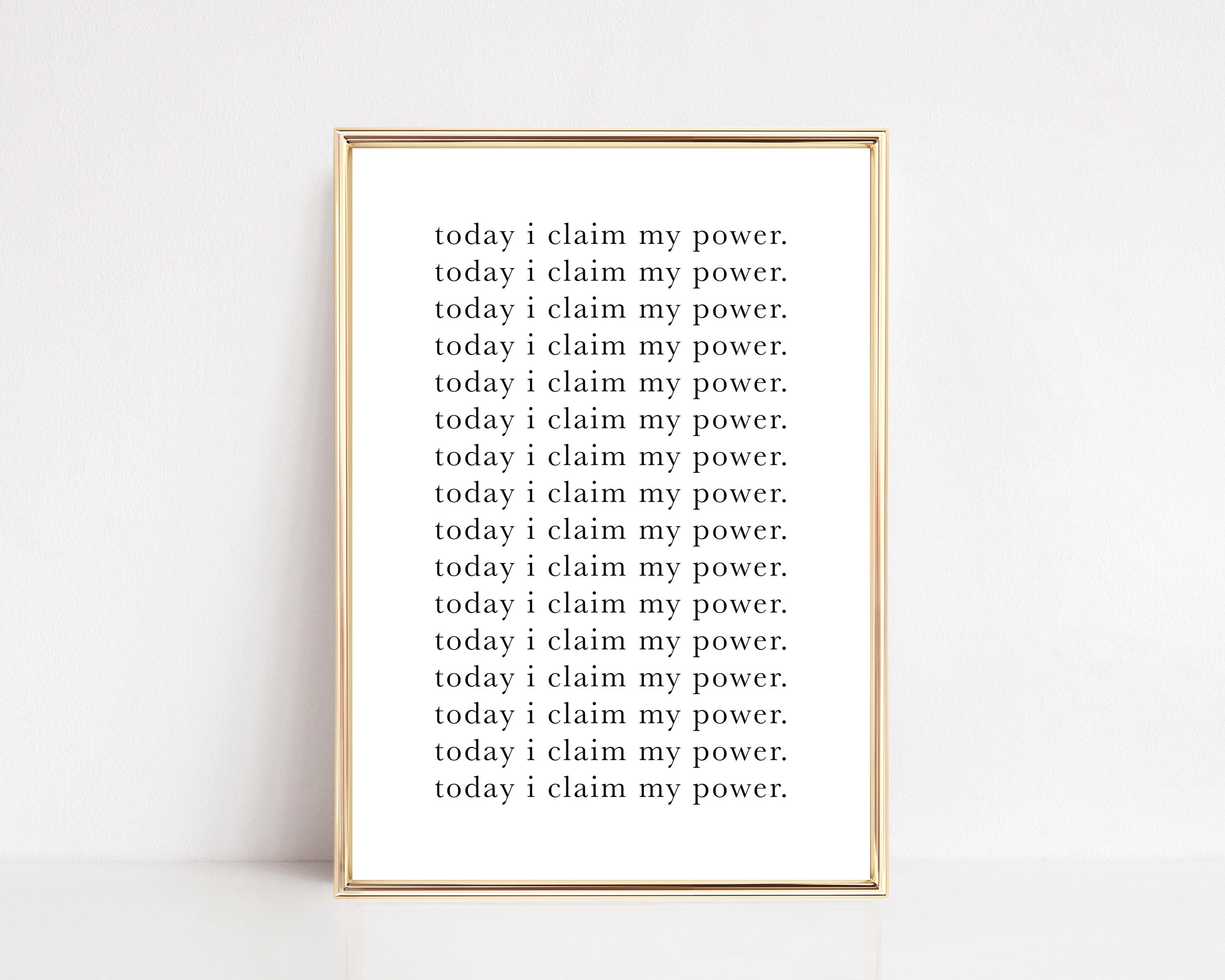 Affirmation Wall Art Black and White Quote Prints Daily | Etsy