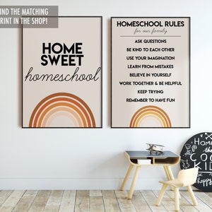 Home Sweet Homeschool Printable Home Sweet Homeschool Sign Home School ...