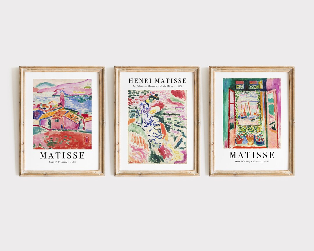 Matisse Print Set of 3 | Matisse Poster | Gallery Wall Art Set ...