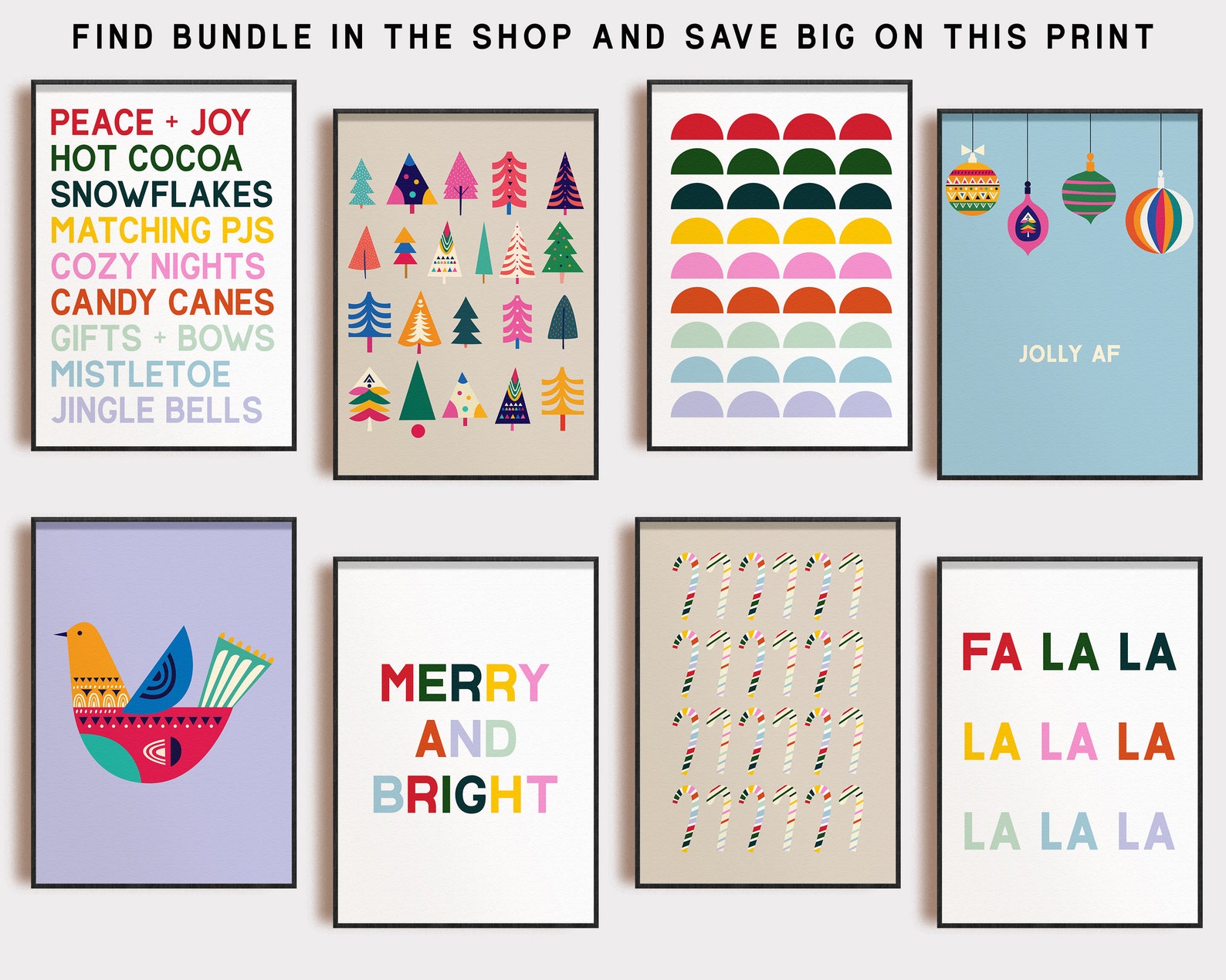 Printable Christmas Decorations Christmas Tree Print | Etsy