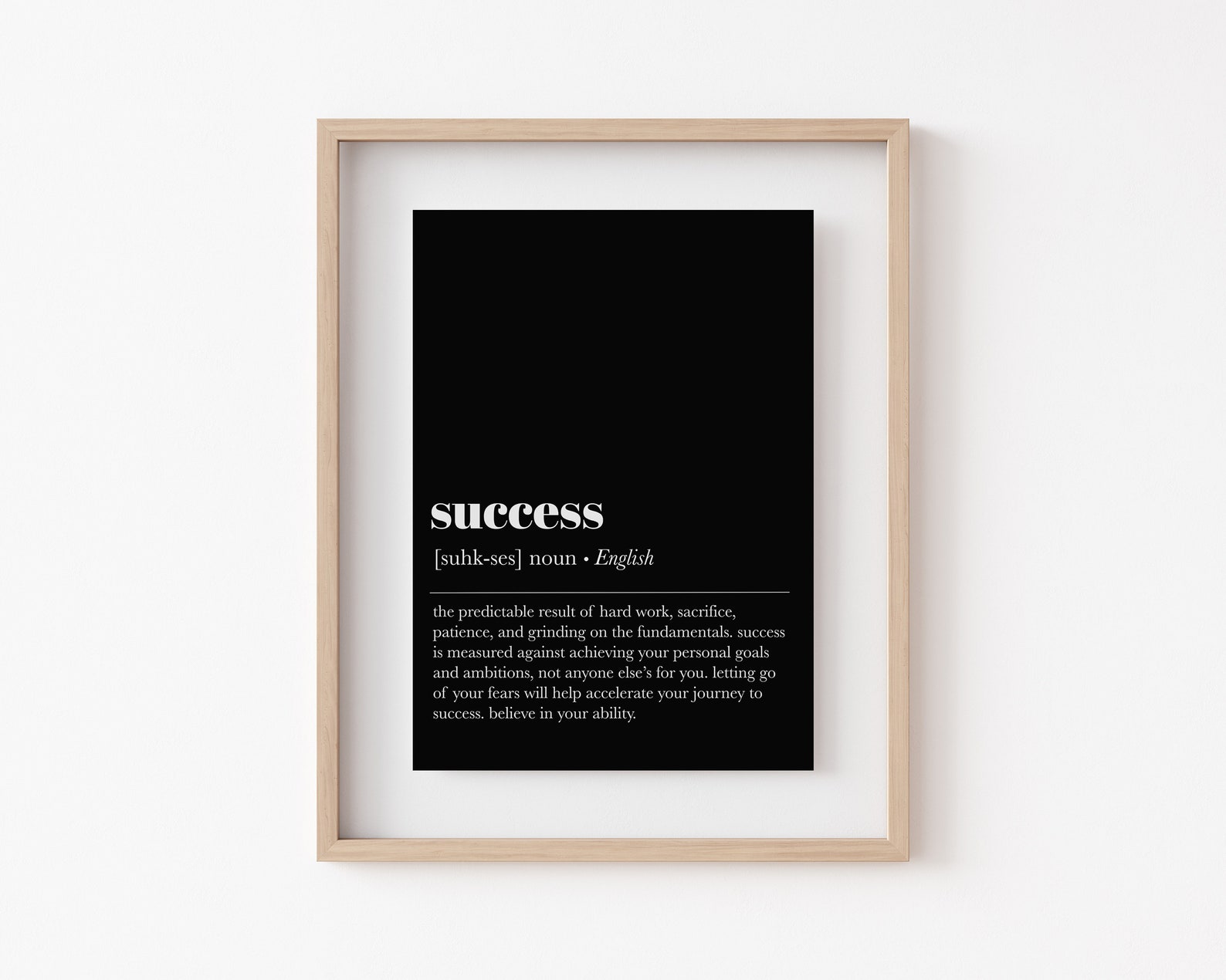 Success Definition Printable Office Wall Art Home Office - Etsy