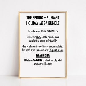 Spring Summer Holiday Mega Bundle Set | Over 100 PRINTABLES | Holiday ...