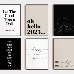 New Years Eve Decorations 20 PRINTABLES 2023 New Years Eve - Etsy