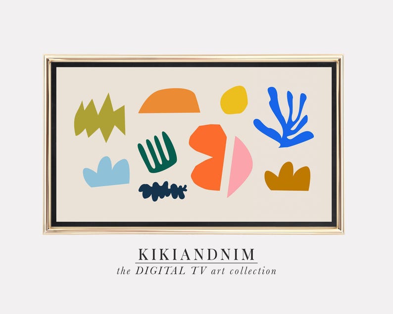 Samsung Frame Tv Art | Colorful Abstract Frame Tv Art | Modern Samsung ...
