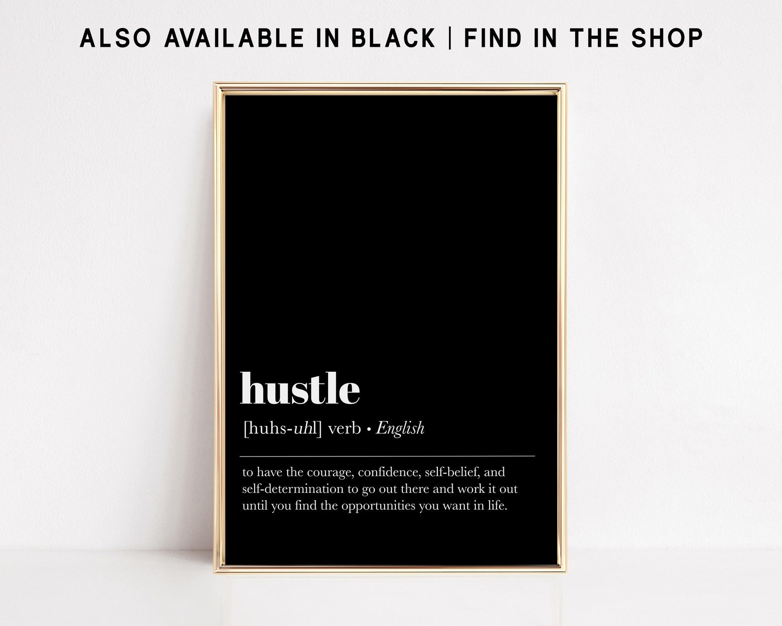 Hustle Definition Poster Office Wall Art Office Decor for - Etsy