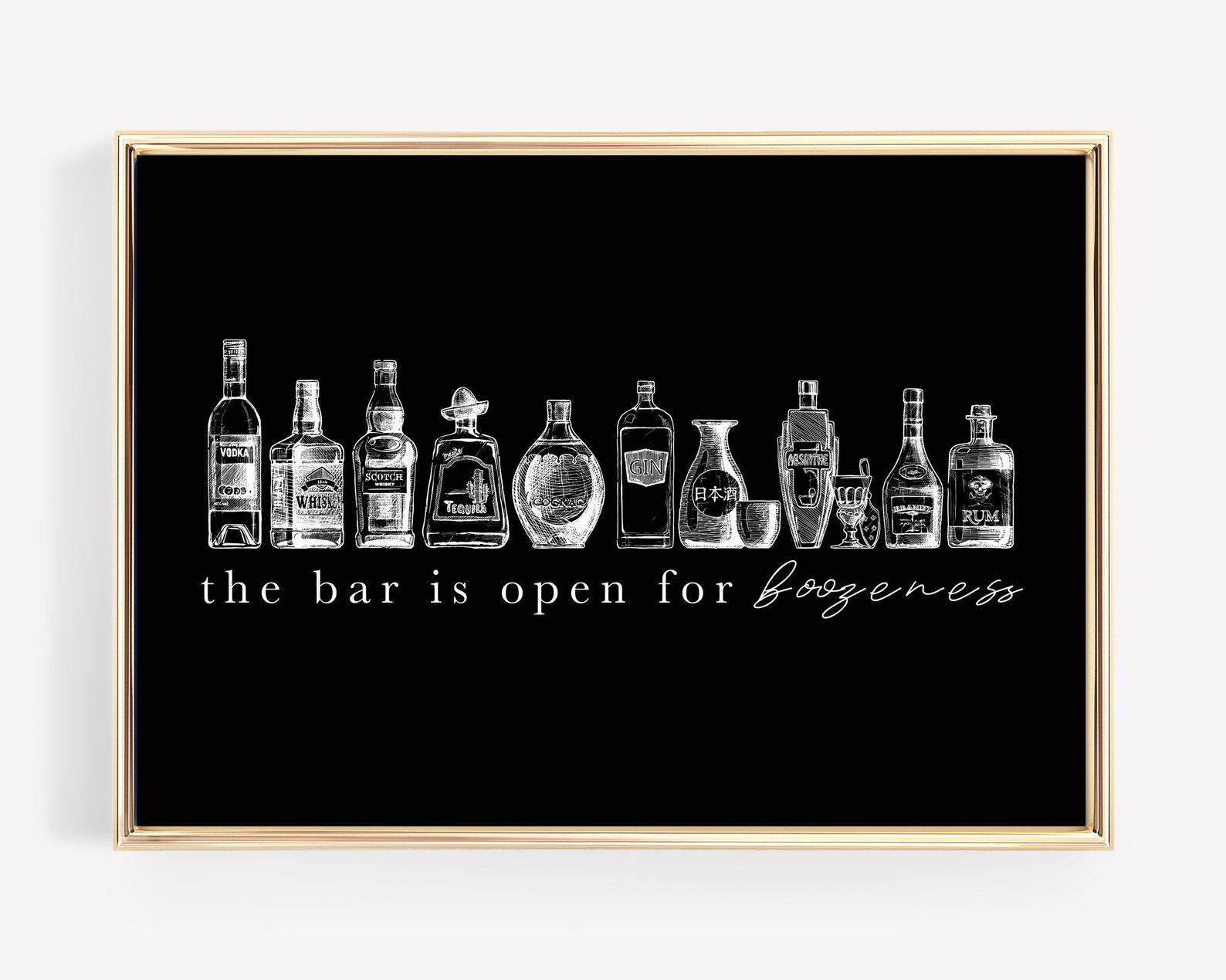 Bar Cart Prints Set of 10 PRINTABLES Alcohol Prints Bar - Etsy
