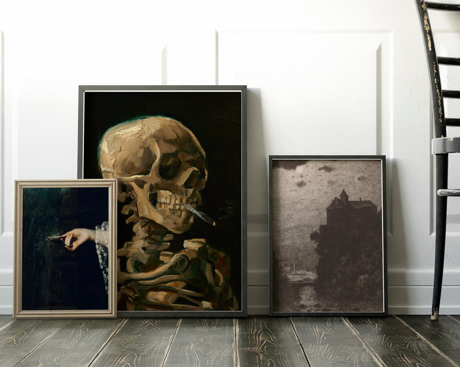 Victorian Painting Dark Academia Decor Moody Wall Art - Etsy