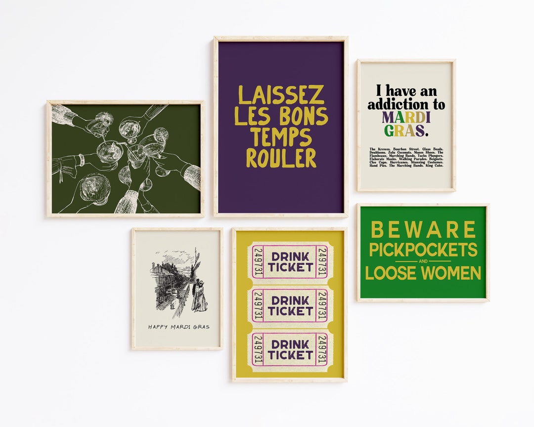 Mardi Gras Decor Inside | 6 Mardi Gras Printables | Mardi Gras ...