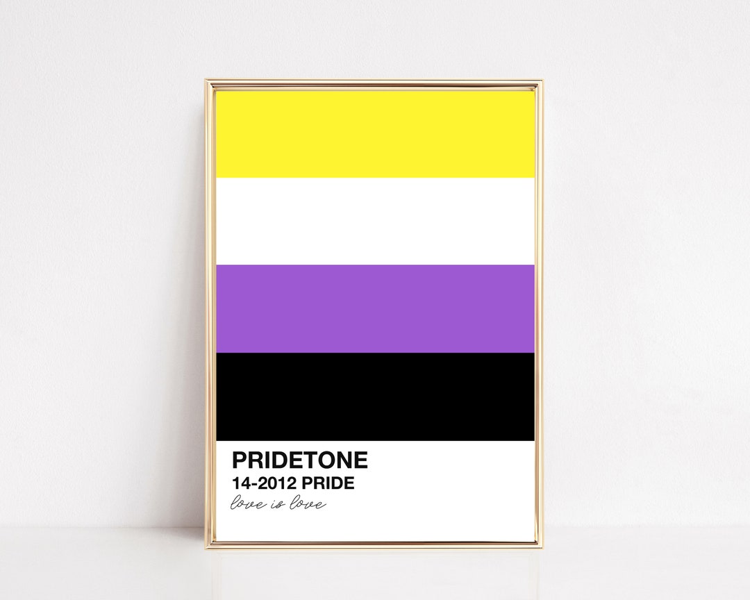 Nonbinary Pride Print | Nonbinary Pride | LGBTQ Poster | PRIDE ...