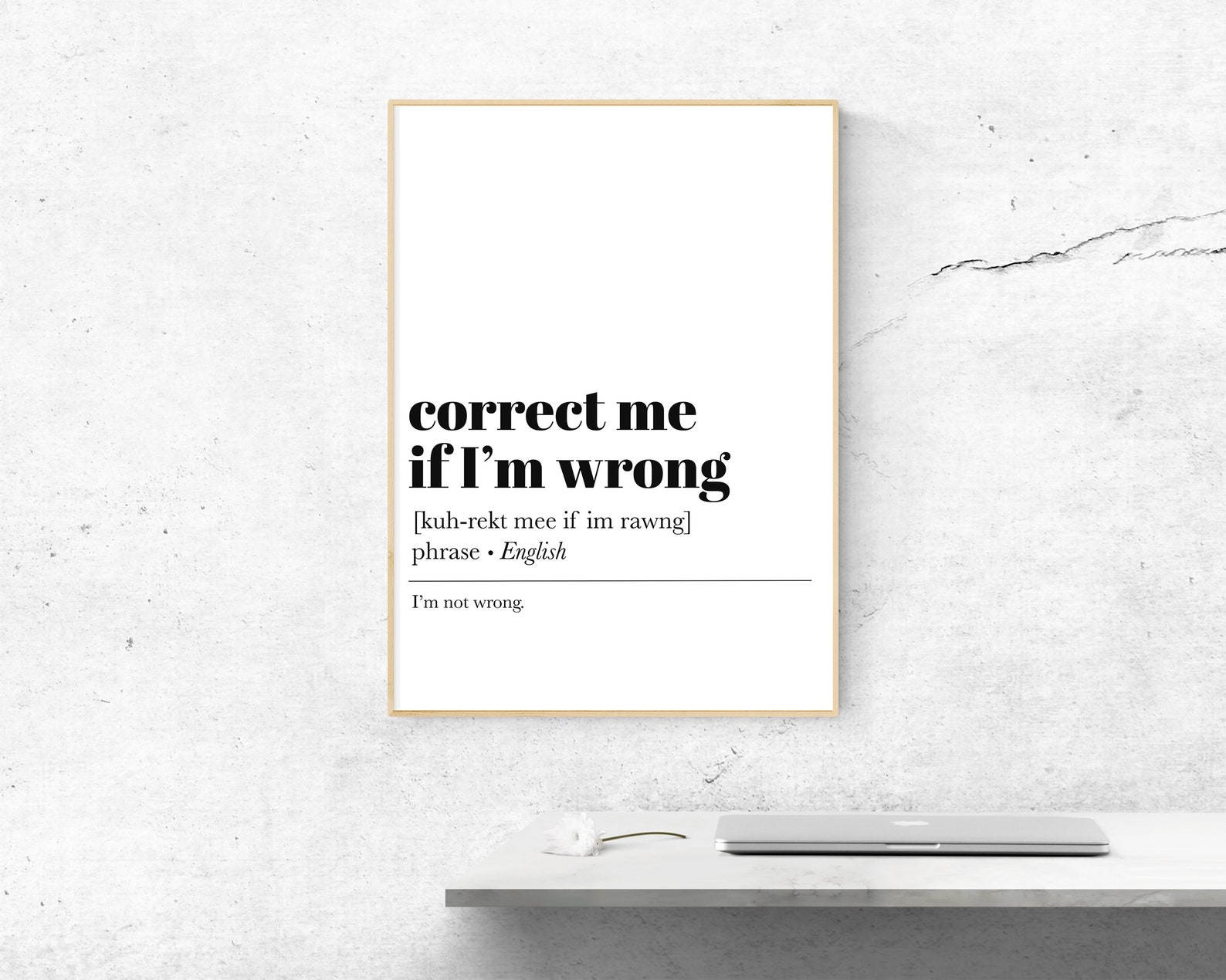 Home Office Printable Wall Art | Correct Me If I'm Wrong | Coworker ...