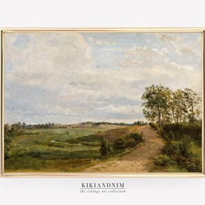 French Country Decor Landscape Painting Farmhouse Wall Decor Vintage ...