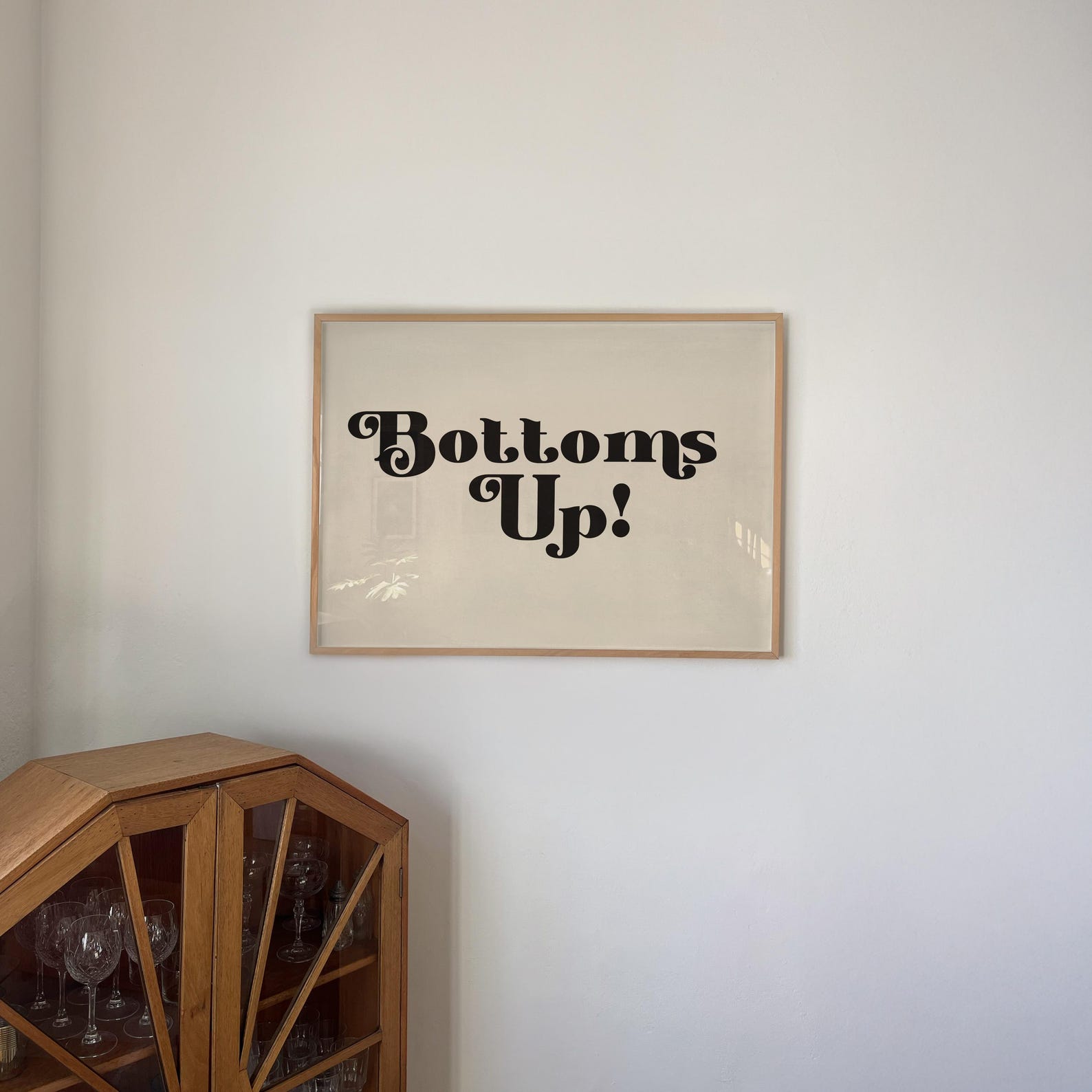 Bottoms up Retro Bar Cart Print | Cocktail Art | KIKIANDNIM | Digital ...