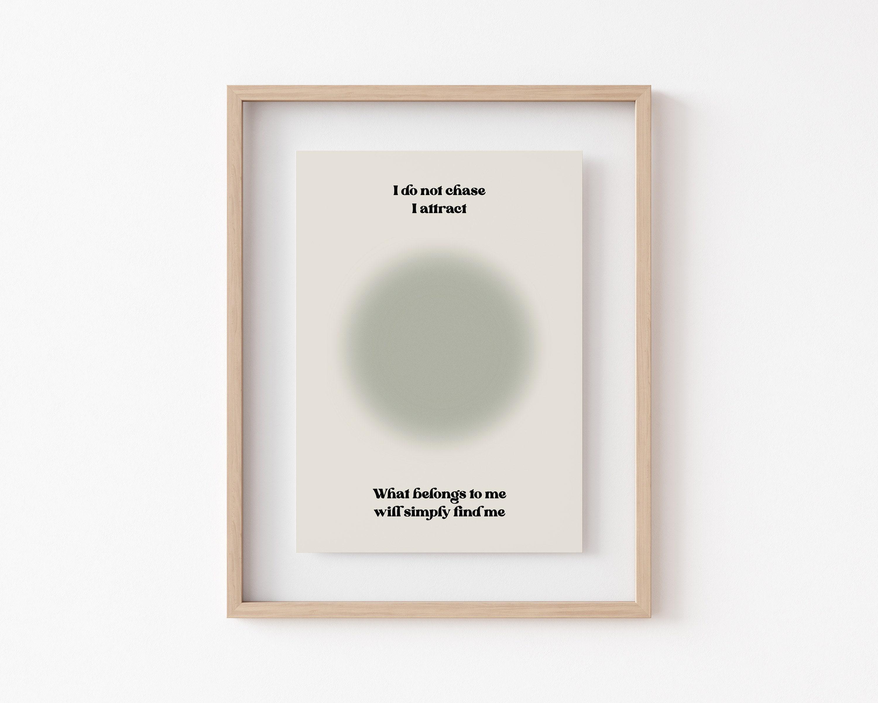 Manifest Poster | I Do Not Chase I Attract | Aura Poster ...
