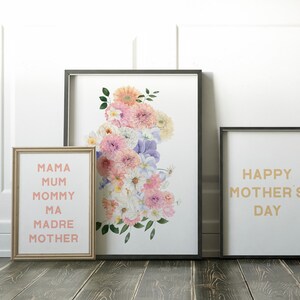 Mothers Day Decor Mothers Day Sign Mothers Day Poster - Etsy