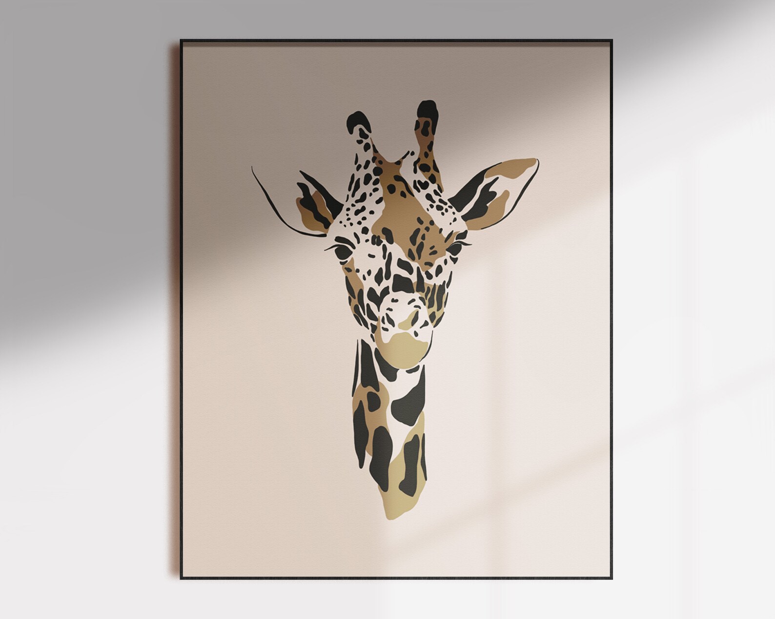 Abstract Giraffe Print Wall Art Safari Art Boho Prints - Etsy