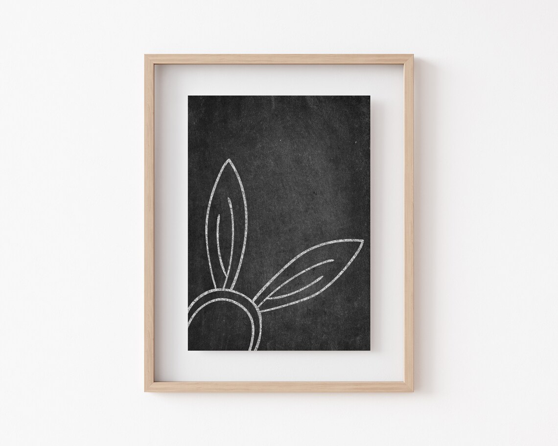 Easter Printable Wall Art Boho Easter Decor Easter Bunny - Etsy