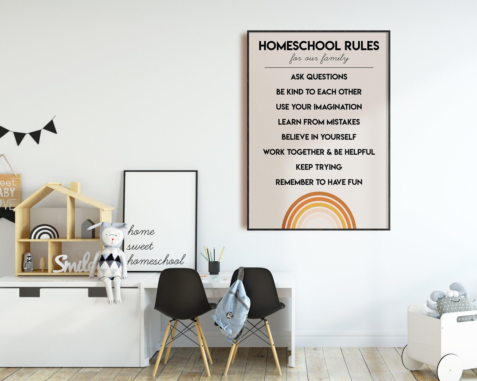 Homeschool Rules Printable | Homeschool Classroom | Homeschool Poster ...