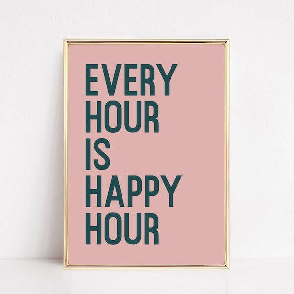 Happy Hour Art - Etsy