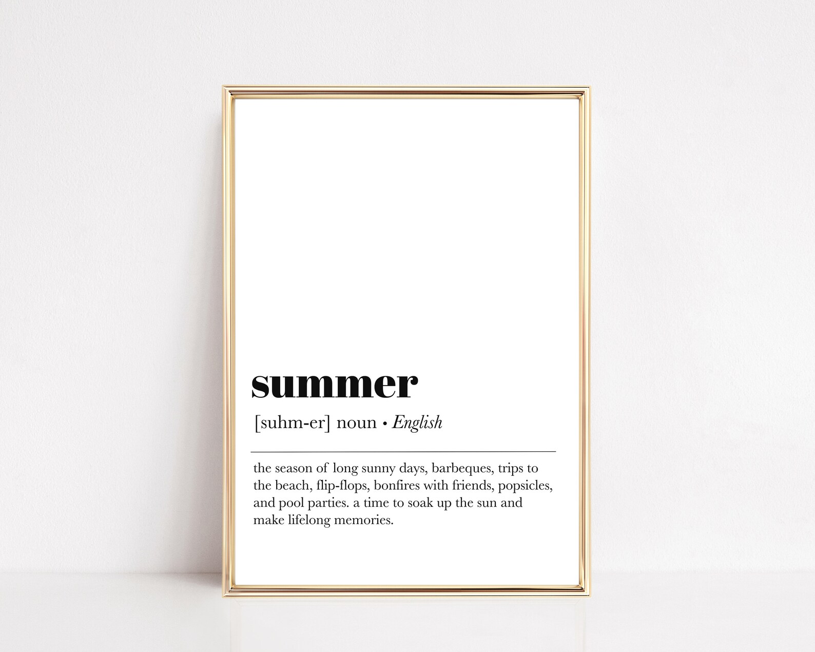 Summer Definition Print | Summer Art | Summer Decor | Summer Printable ...