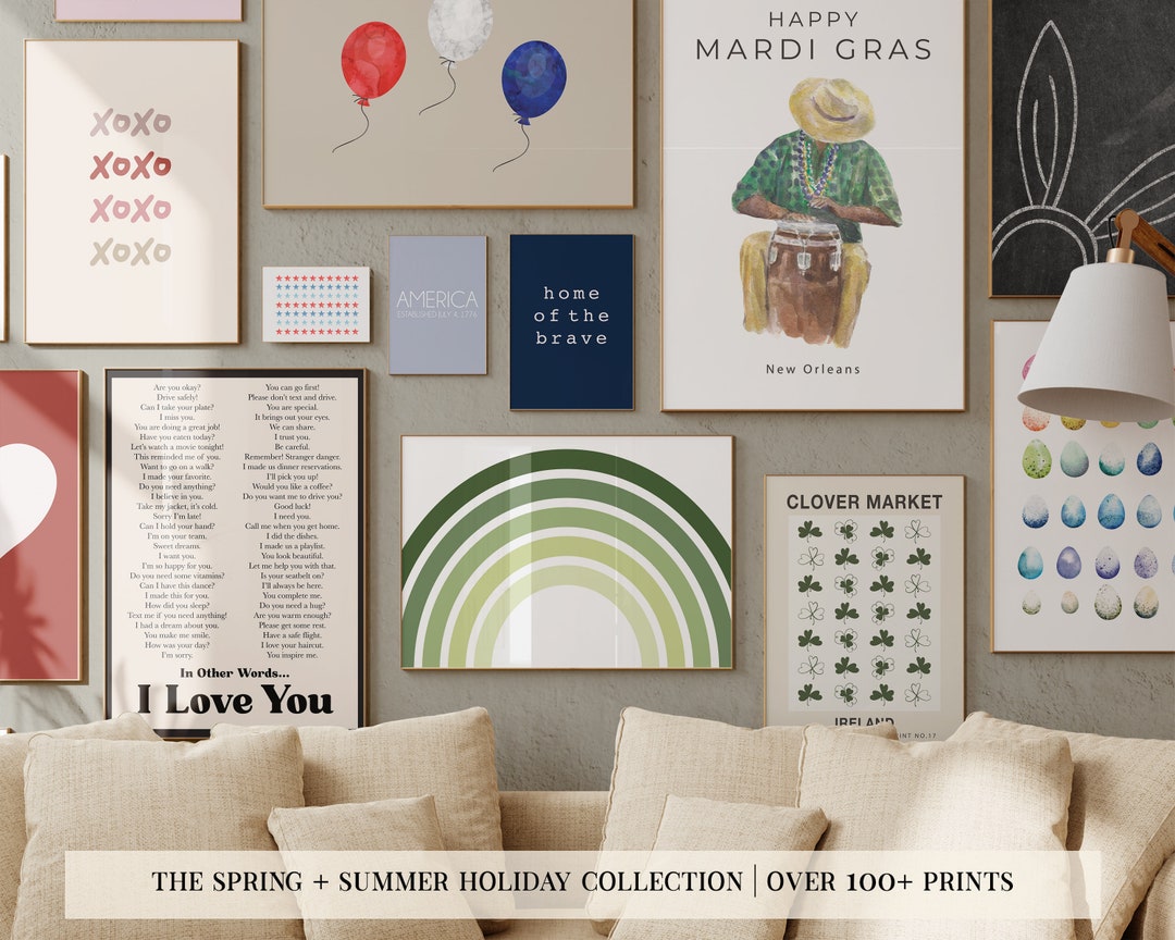 Spring Summer Holiday Mega Bundle Set | Over 100 PRINTABLES | Holiday ...