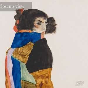 Egon Schiele Moa | Egon Schiele Print | Eclectic Art | Vintage Art ...