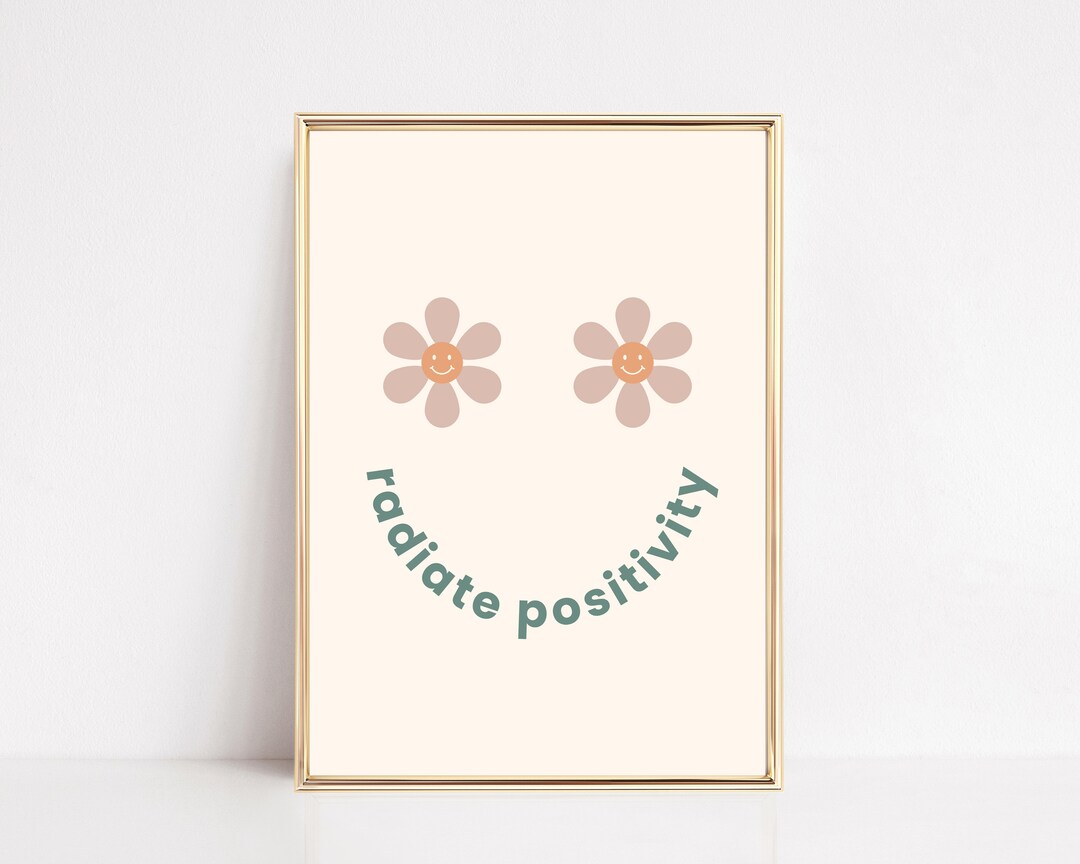 Affirmation Wall Art | Inspirational Wall Art | Retro Dorm Decor for ...