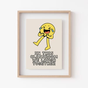 Cute Classroom Decor | Retro Classroom Wall Art | Yellow Wall Art ...