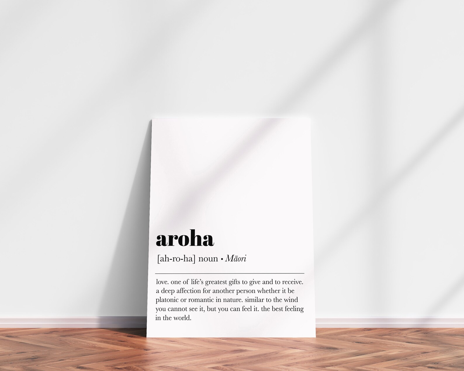 Aroha Definition Print | Love Definition Print | Inspirational Art ...