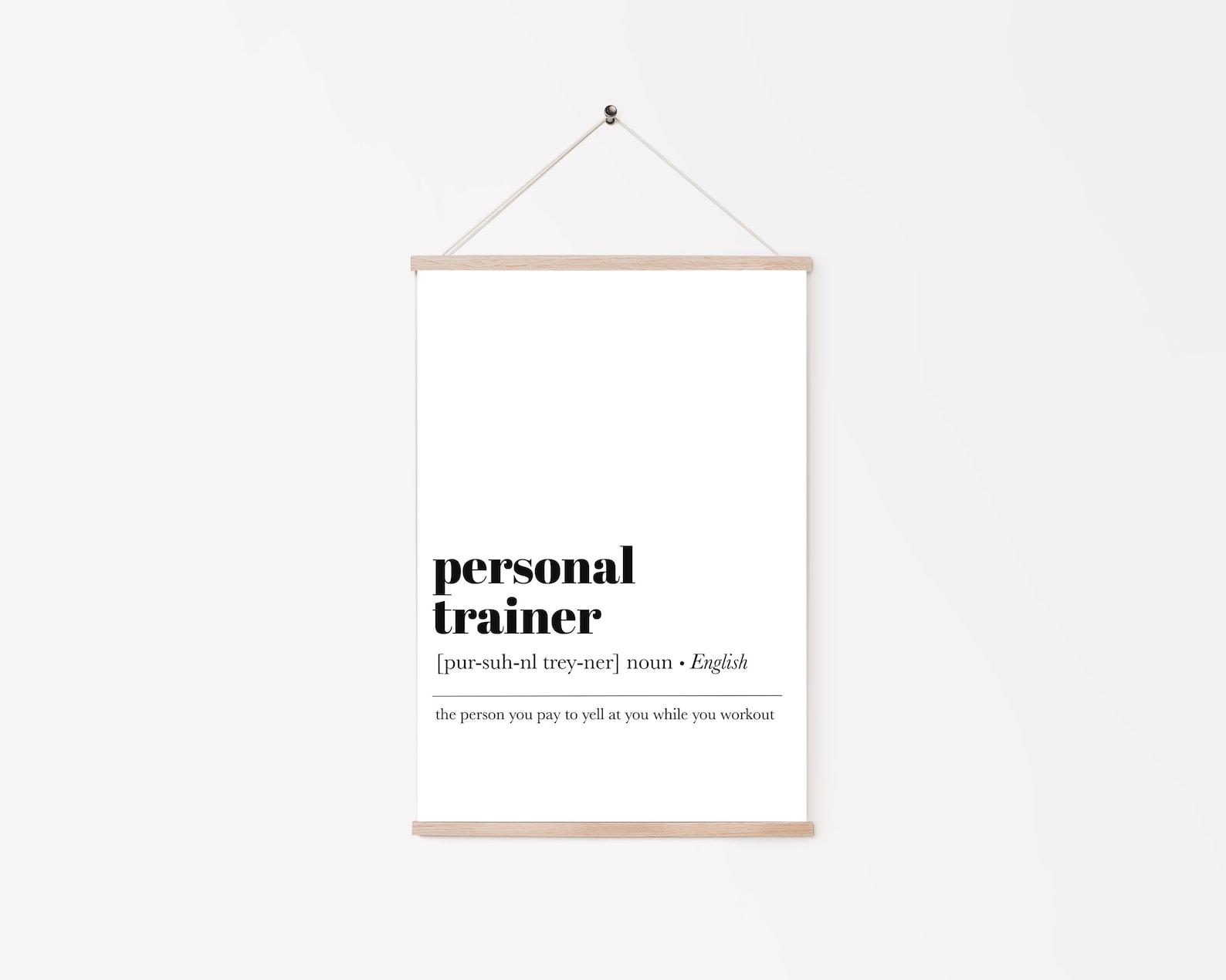 Funny Personal Trainer Definition Print Funny Personal | Etsy