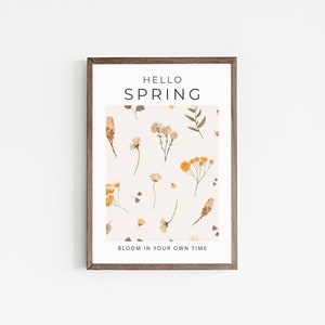 Spring Decor Spring Wall Art Print Floral Wall Art Wildflower Art ...
