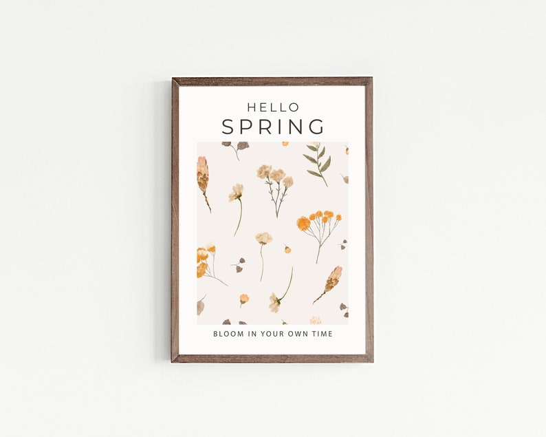 Spring Decor | Spring Wall Art Print | Floral Wall Art | Wildflower Art ...