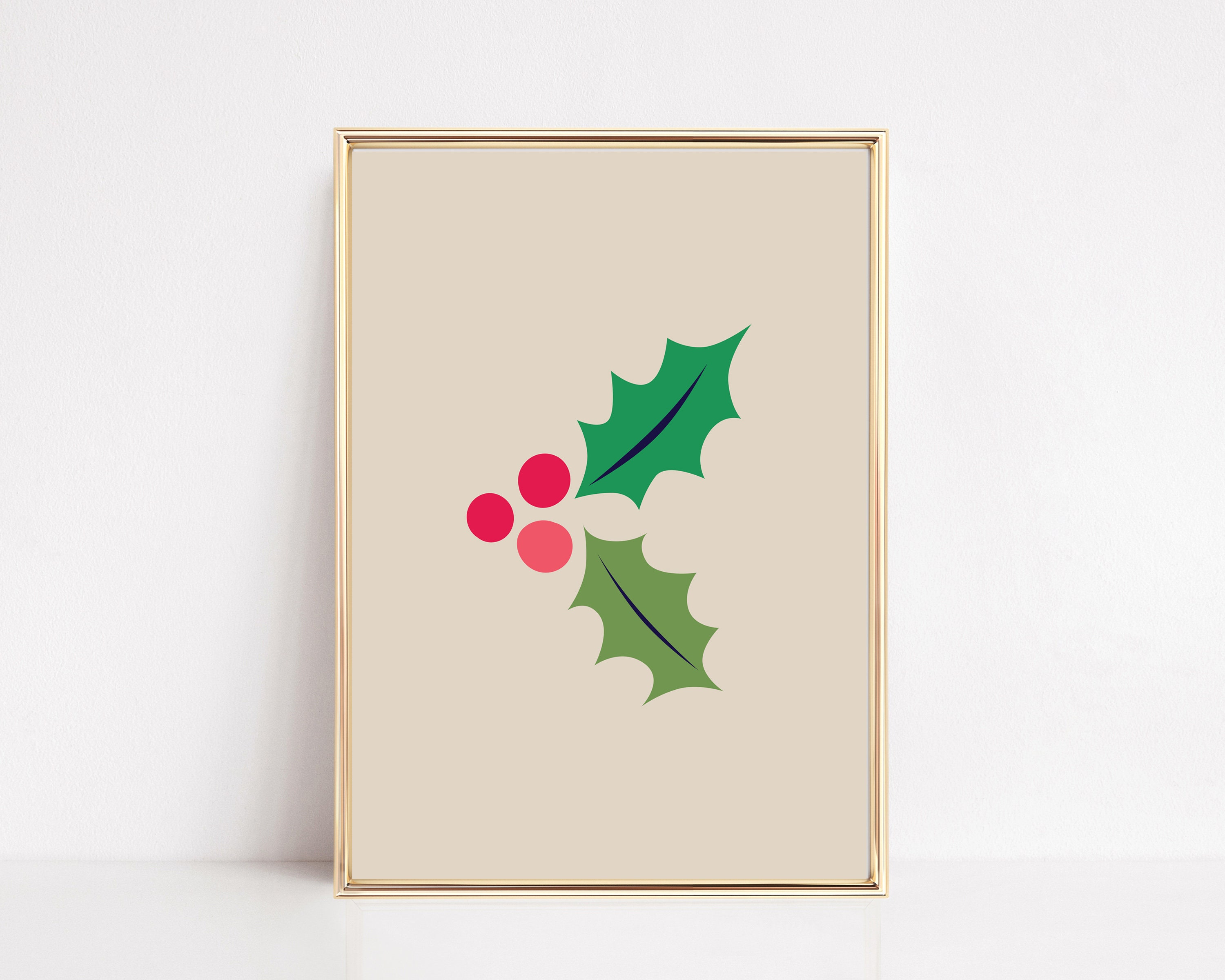 Printable Modern Christmas Decor Green Christmas Printable - Etsy
