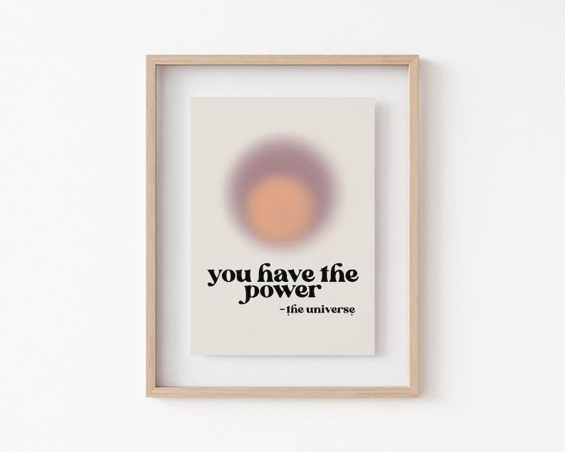 Affirmation Wall Art | 70s Wall Art | Manifest Poster | Manifestation ...