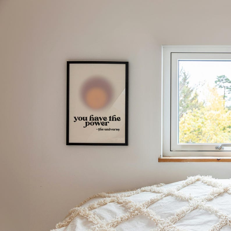 Affirmation Wall Art | 70s Wall Art | Manifest Poster | Manifestation ...