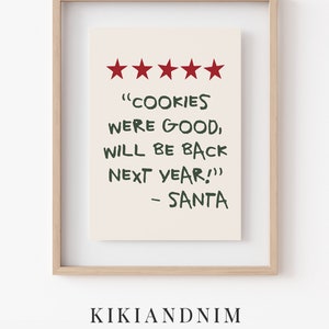 Funny Christmas Decor | Christmas Wall Art | Trendy Rating Sign ...