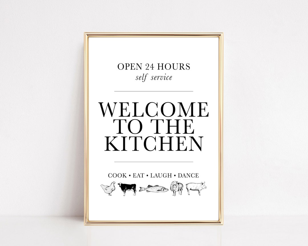 Kitchen Sign | Kitchen Wall Decor | Kitchen Wall Art | Kitchen Art ...