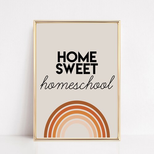 DIGITAL DOWNLOAD Home Sweet Homeschool Sign Homeschool - Etsy