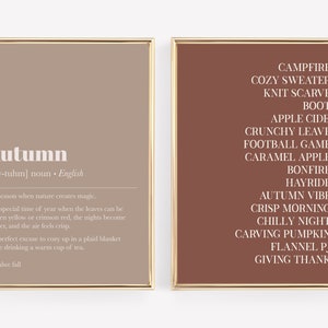 Fall Gallery Wall Set Set of 10 PRINTABLES Fall Prints Fall Wall Art ...