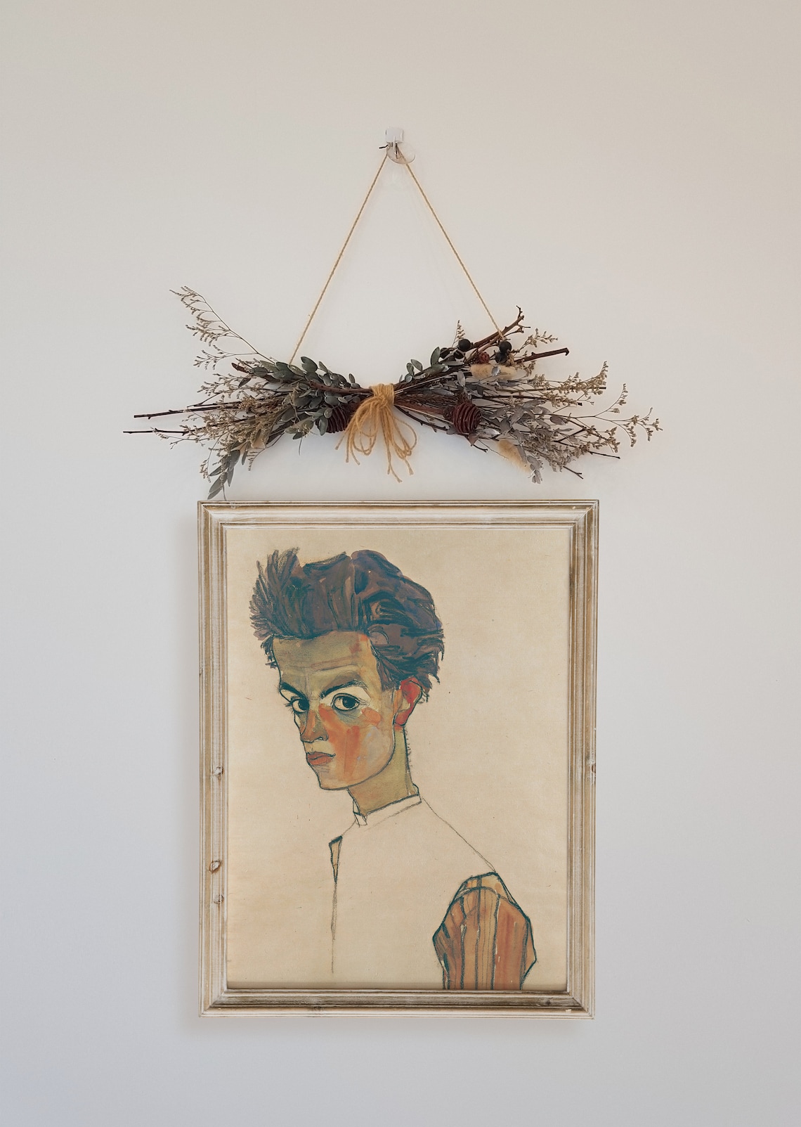 Egon Schiele Self Portrait Expressionist Painting Eclectic | Etsy