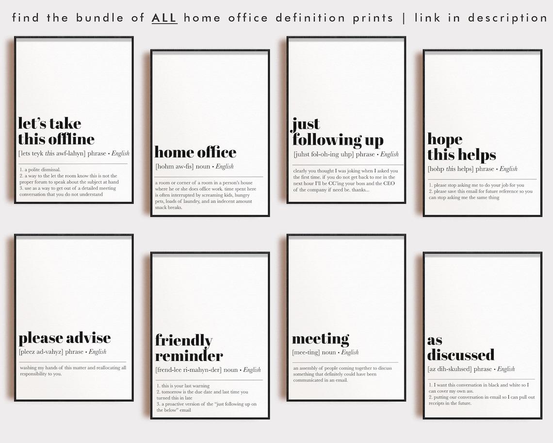 Cubicle Decor | Office Wall Art | Home Office Decor | Pto Prepare the ...