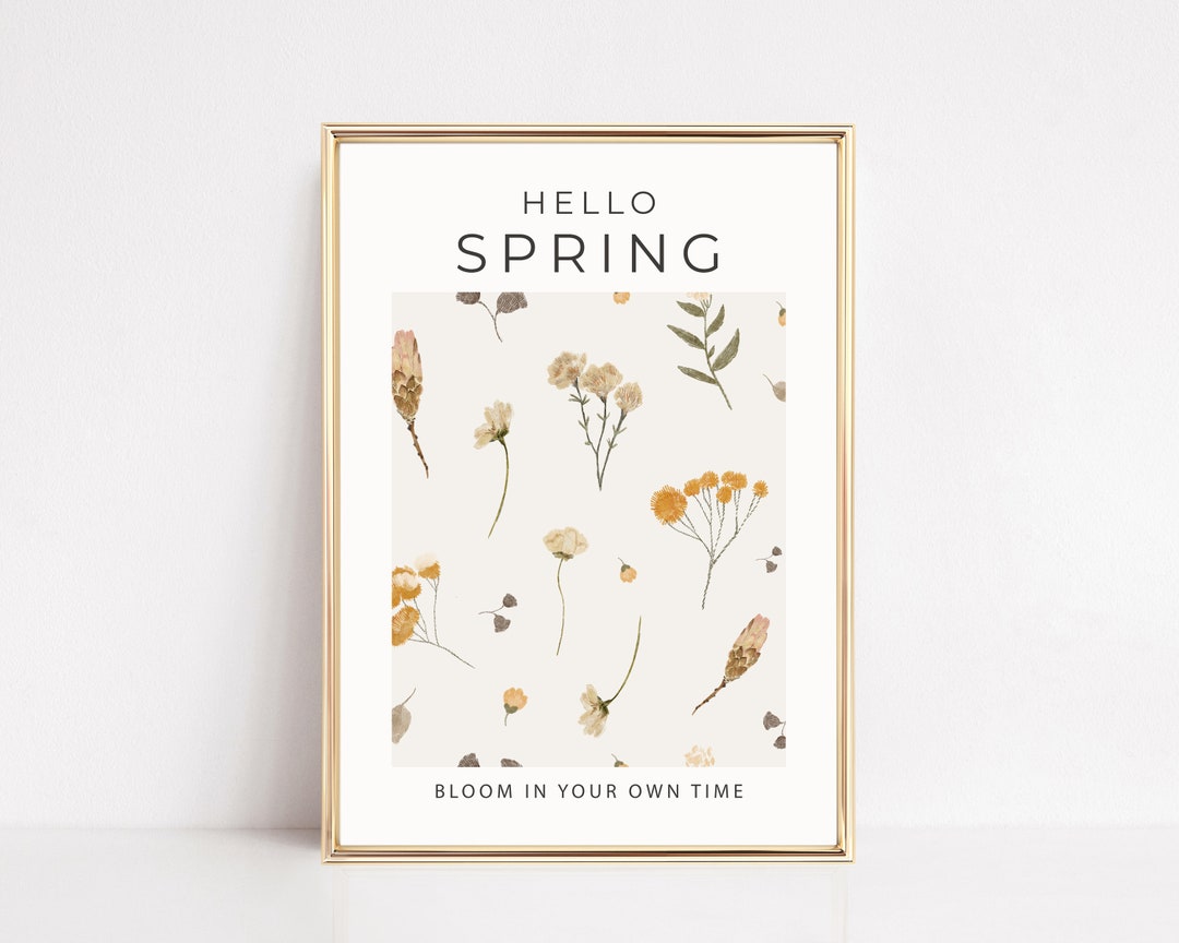 Spring Decor | Spring Wall Art Print | Floral Wall Art | Wildflower Art ...