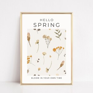 Spring Decor Spring Wall Art Print Floral Wall Art - Etsy