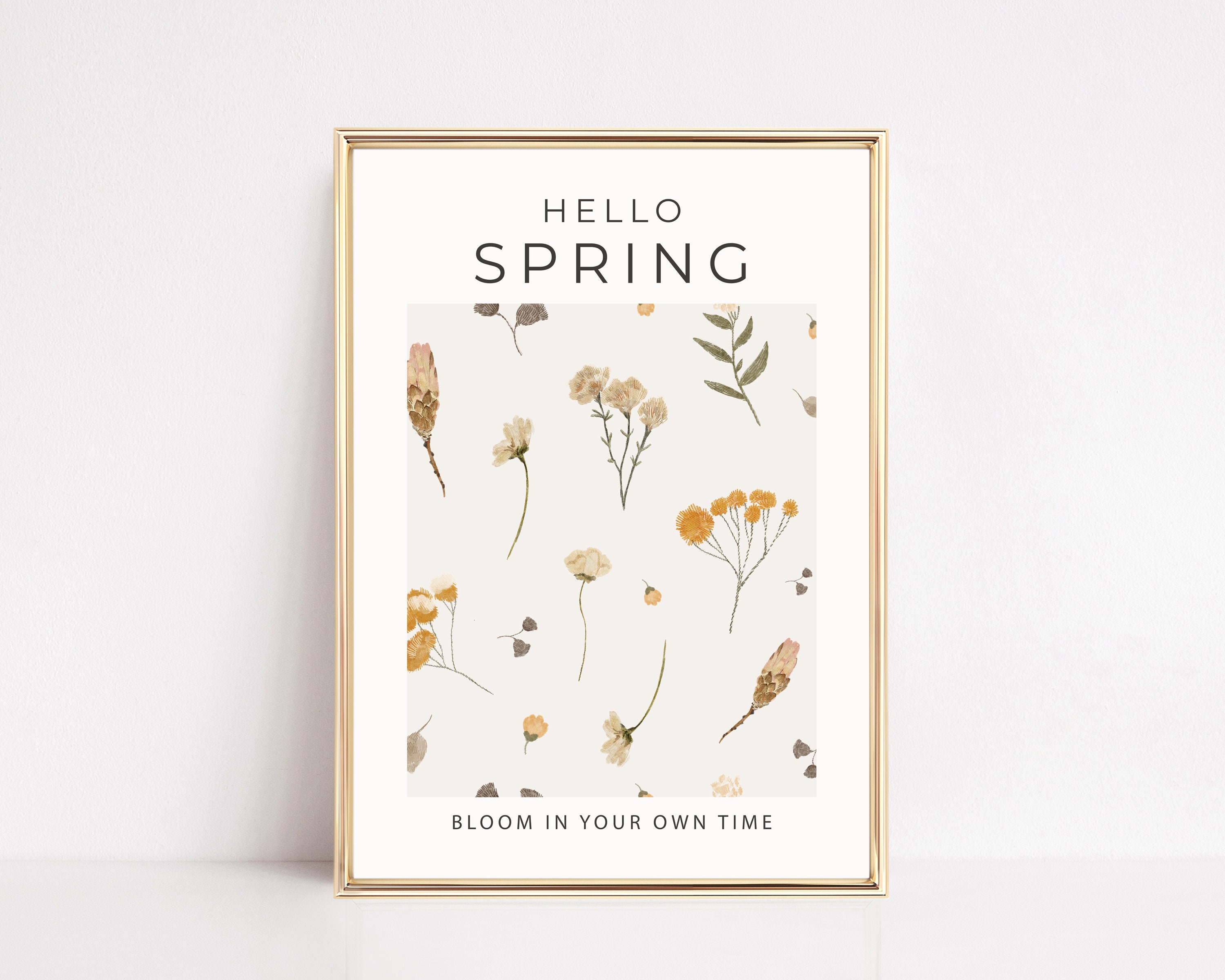 Spring Decor Spring Wall Art Print Floral Wall Art - Etsy