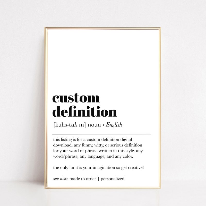 Word Print - Etsy